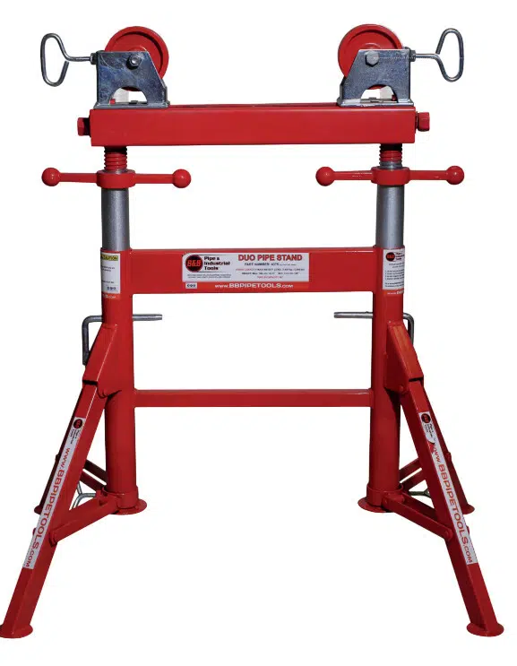 Duo Double Roll Pipe Stand Base - 2400 kg Capacity - ½" to 48" Pipe (74 ...