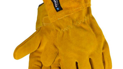 Ejendals Tegera Yellow Split Cowhide Heat Resistant Rigger Gloves ...